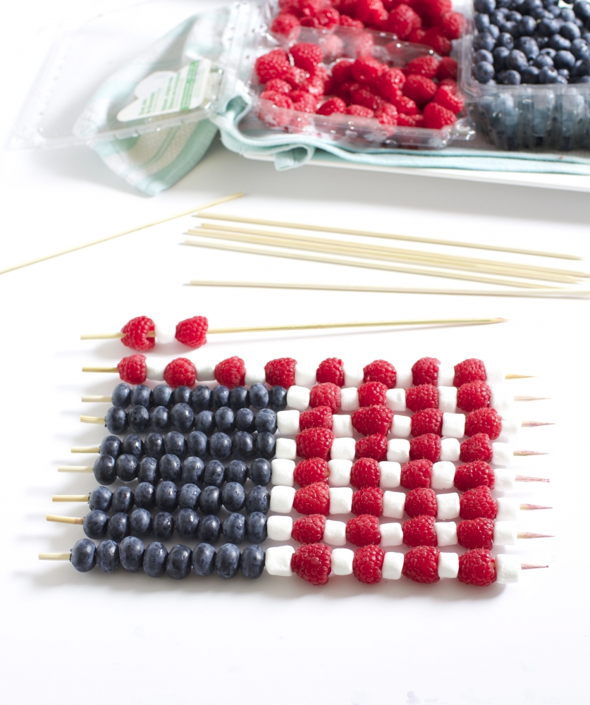 DIY American Flag Berry Kabobs | At Home In Love